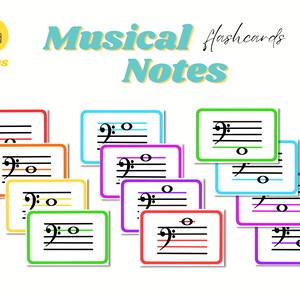 Bass Music Notes| Notes Identification| Musical Notes Landmark| Musical ...