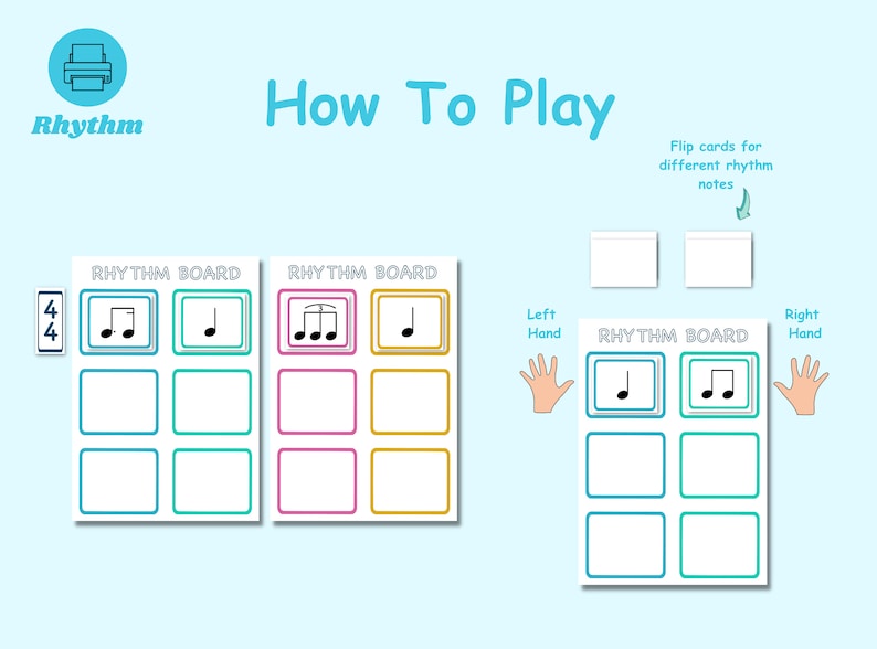Rhythm Board | Make Your Own Rhythm - Etsy