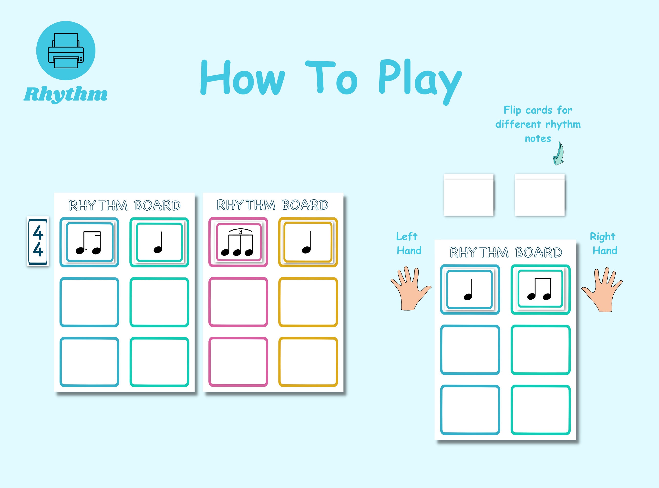 Rhythm Board | Make Your Own Rhythm - Etsy