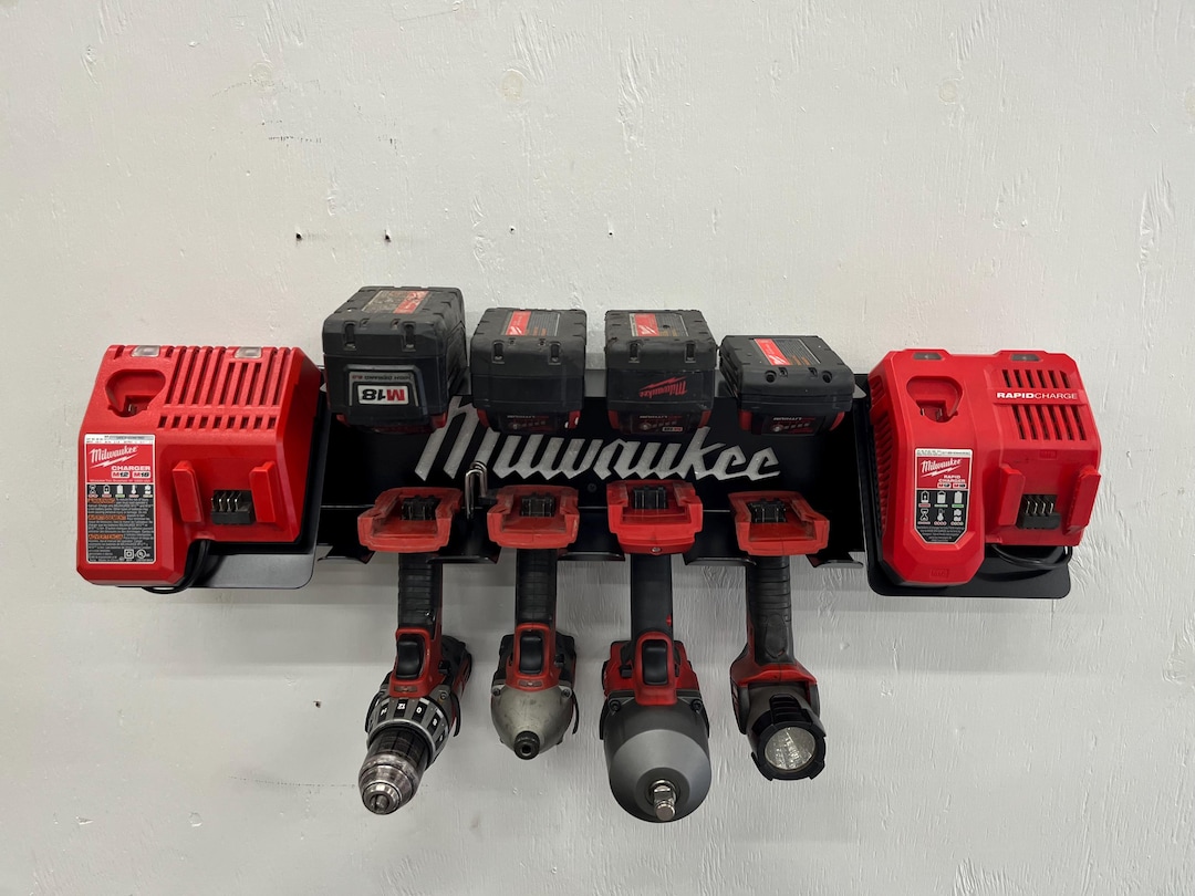 Milwaukee M18 Battery Tool and Dual Charger Station - Etsy
