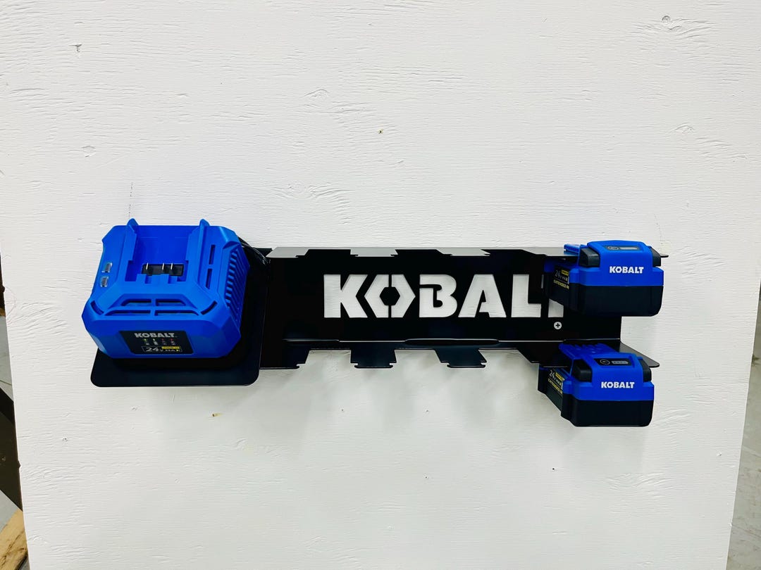 Kobalt 24V Battery and Charger Holder - Charging Station - Etsy