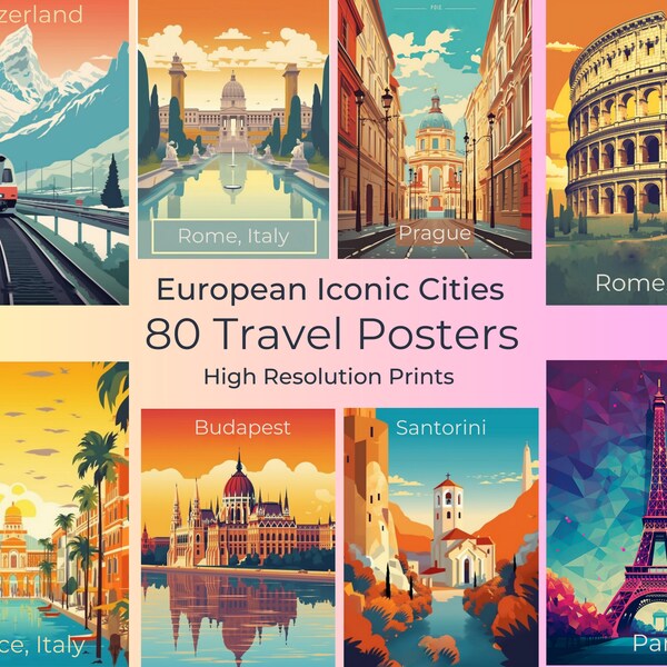 Vintage European Art - Etsy