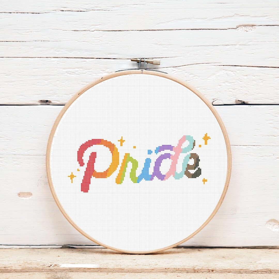 Cross Stitch Pattern / Pride / Gay Pride / Instant Digital Download ...