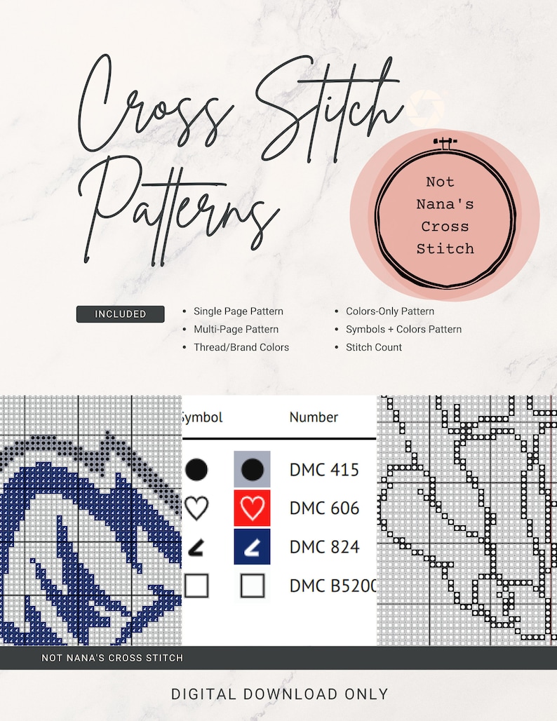 Cross Stitch Pattern / Hamilton / Broadway/ Digital Download / Theater ...