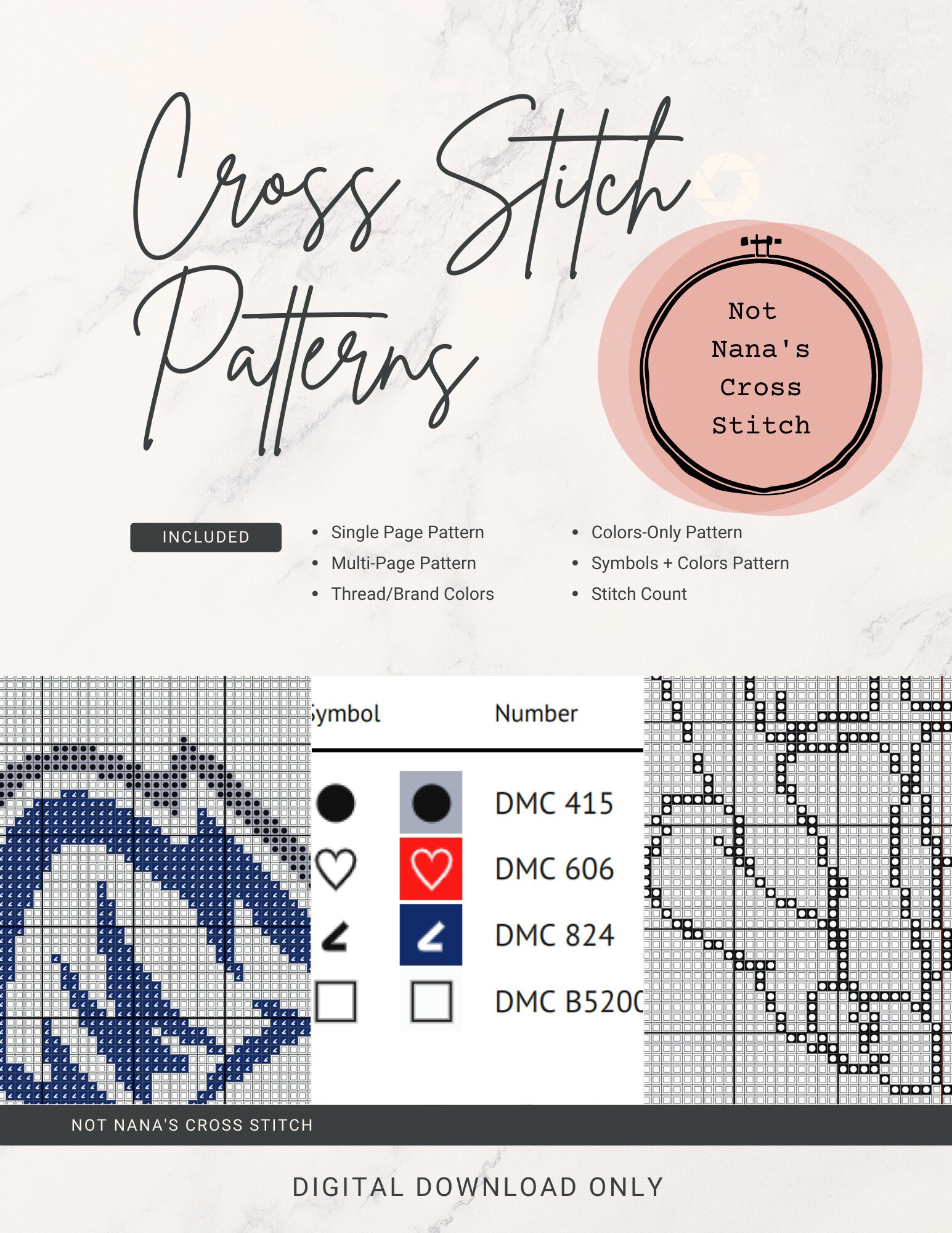 Cross Stitch Pattern / Fleur De Lis - Small / NOLA / Mardi Gras ...