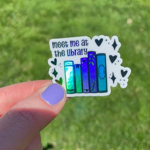 Library Sticker - Etsy