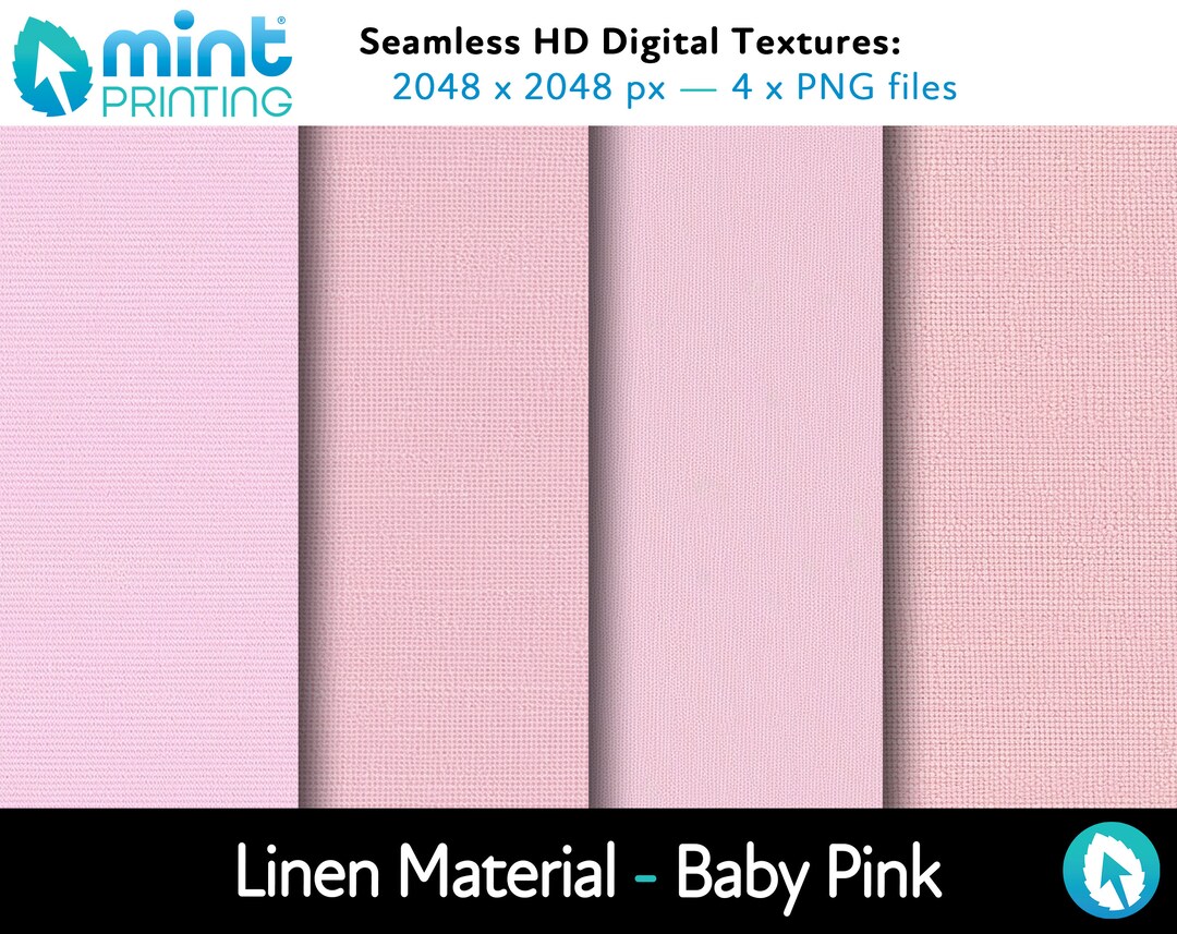 Linen Material - Seamless HD Textures - Baby Pink - Etsy