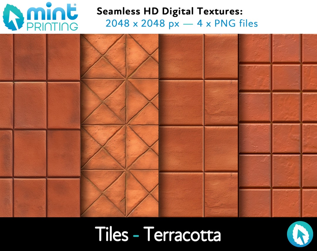 Tiles - Seamless HD Textures - Terracotta - Etsy