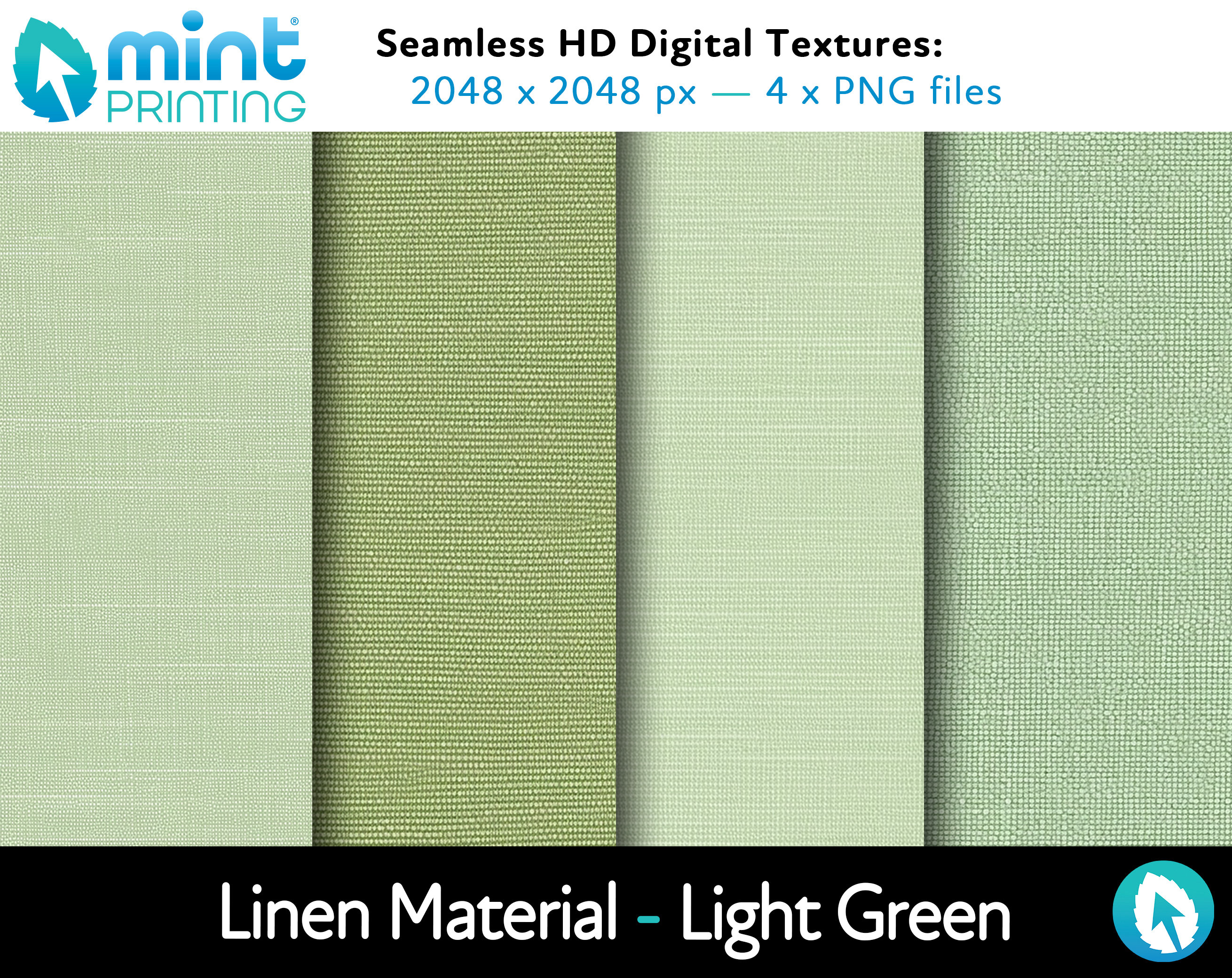 Linen Material - Seamless HD Textures - Light Green - Etsy