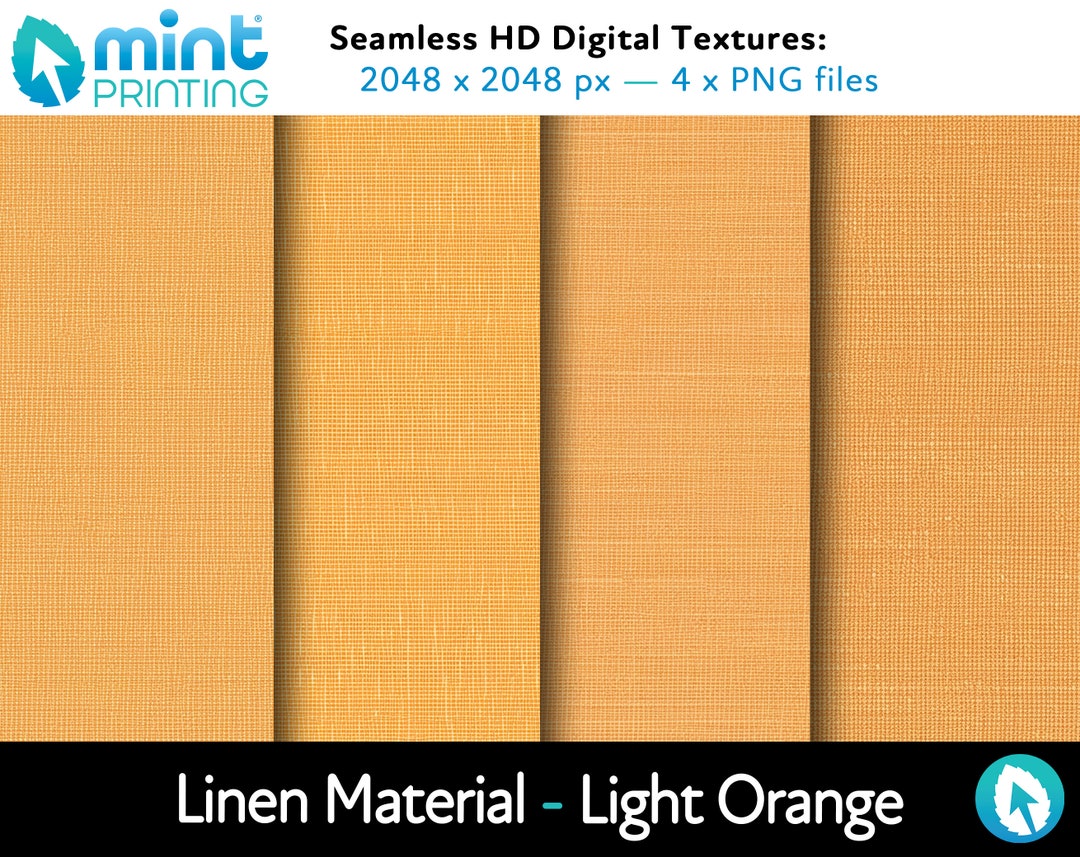 Linen Material - Seamless HD Textures - Light Orange - Etsy