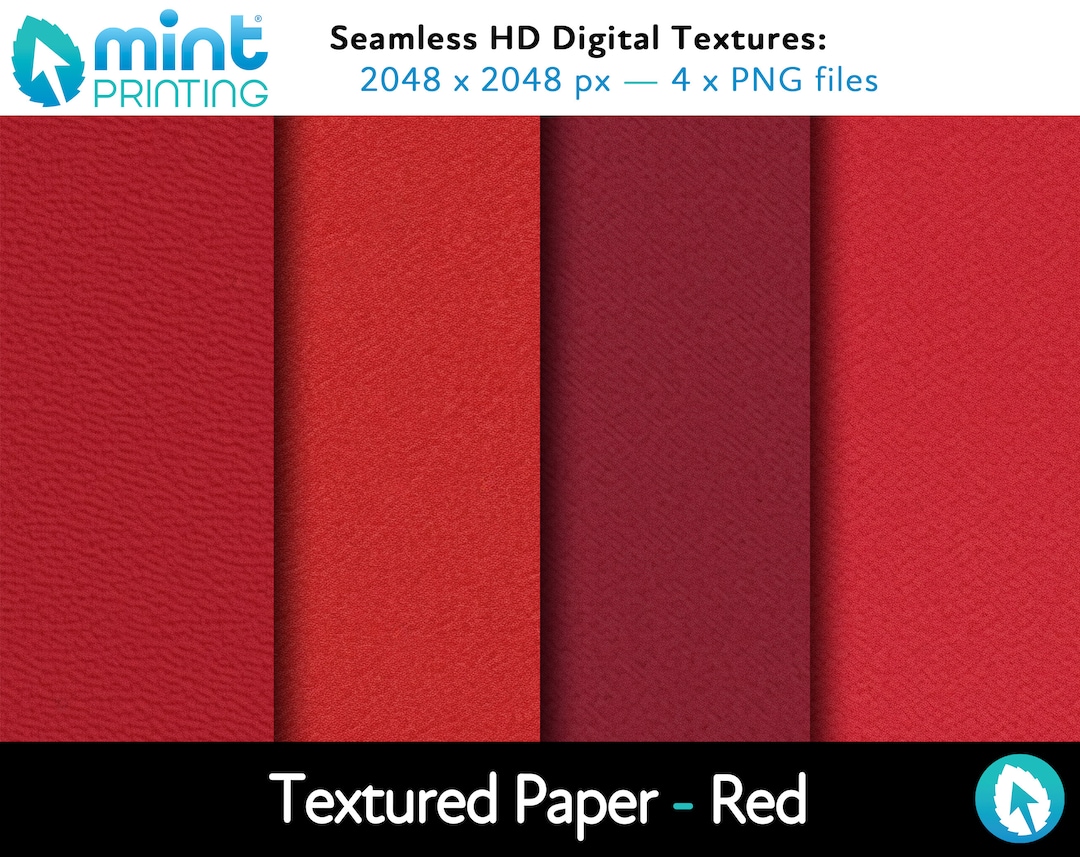 Textured Paper - Seamless HD Textures - Red - Etsy