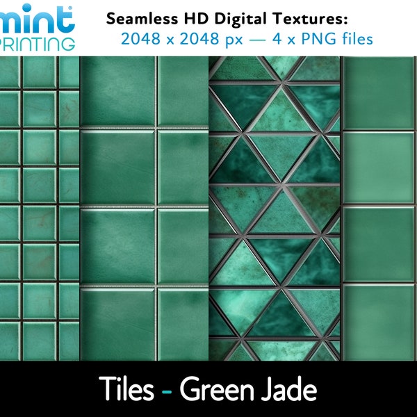Jade Green Tiles - Etsy