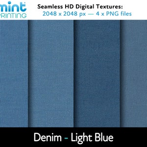Denim - Seamless HD Textures - Light Blue - Etsy