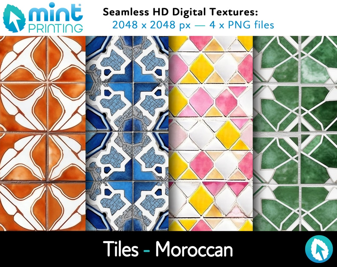 Tiles - Seamless HD Textures - Moroccan - Etsy