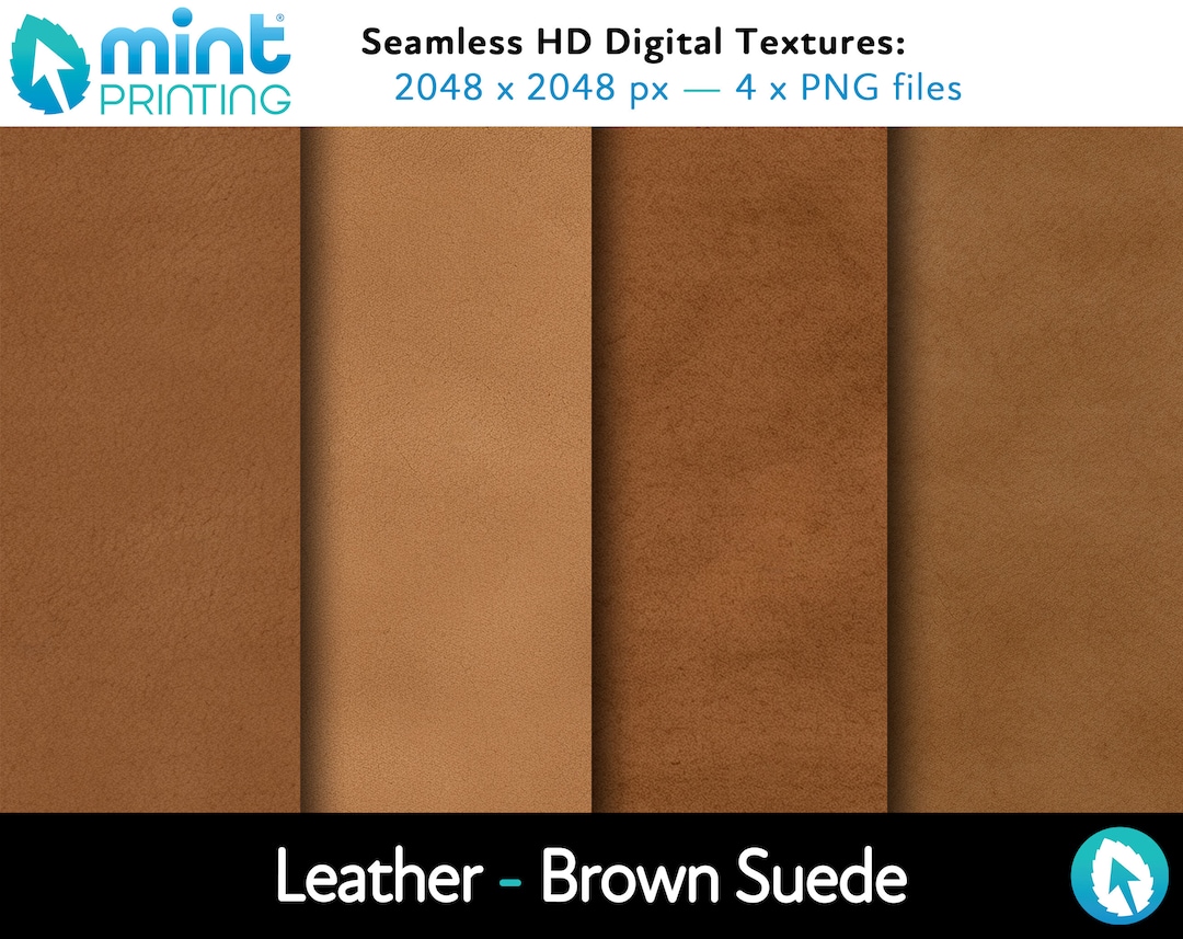 Leather - Seamless HD Textures - Brown Suede - Etsy