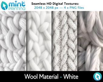 Wool Material Seamless HD Texture Tiles Grey - Etsy