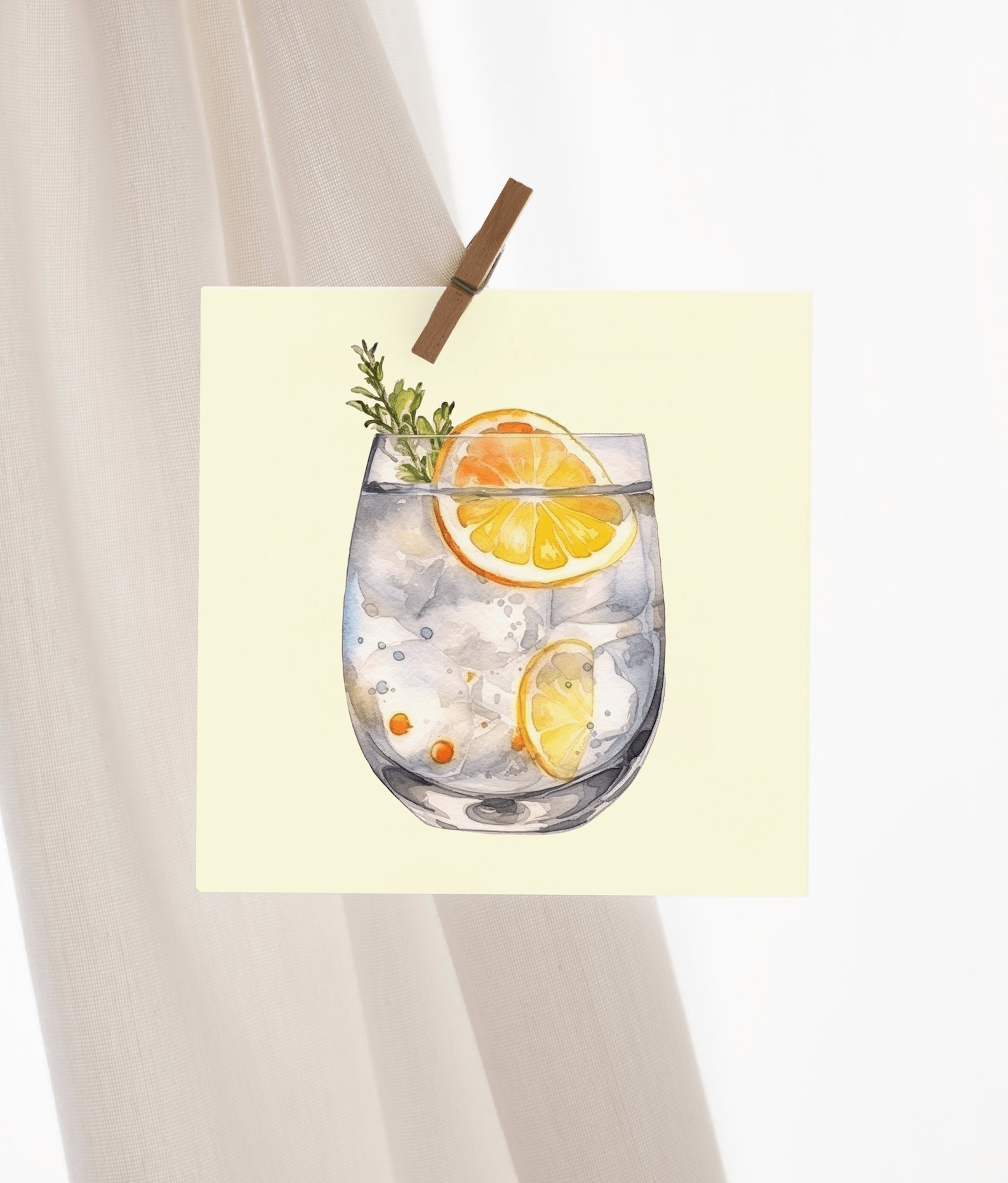 17 Watercolor Cocktail Clipart Illustrations, Watercolor Drink Image ...