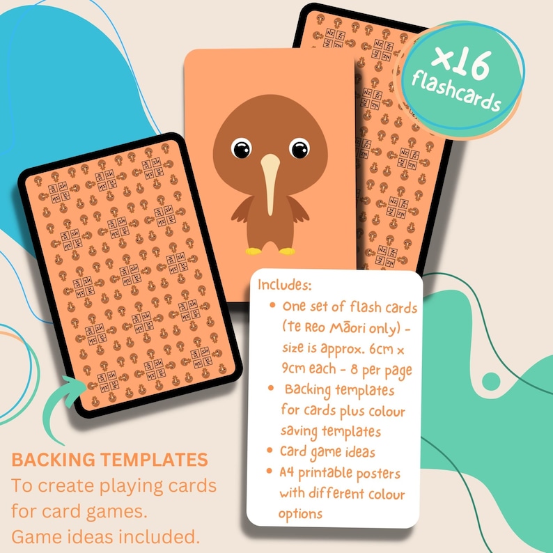 Te Reo Māori Flashcards and Posters | Te Arapū Māori Kids Fun - Etsy