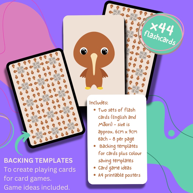 Learning Te Reo Māori With Flashcards and Posters - the Farm | English ...