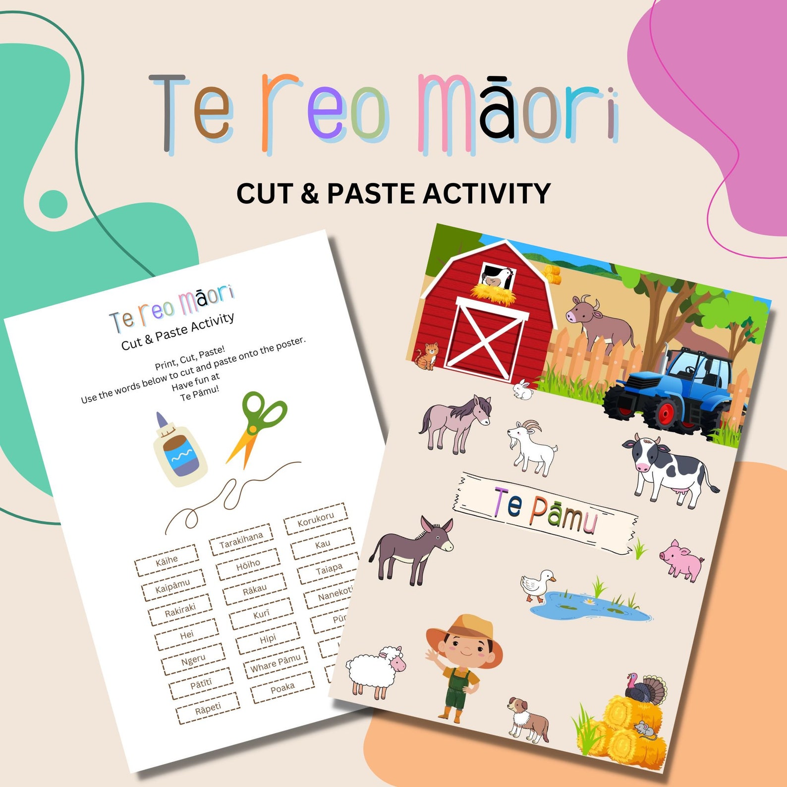 Learning Te Reo Māori With Flashcards and Posters - the Farm | English ...