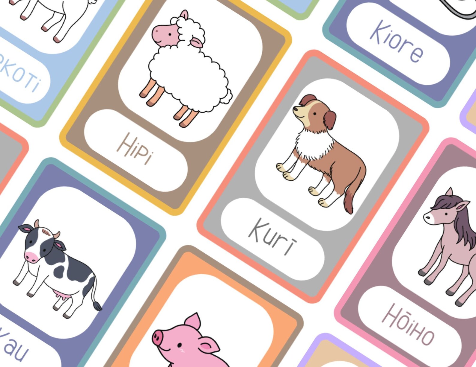 Learning Te Reo Māori With Flashcards and Posters - the Farm | English ...