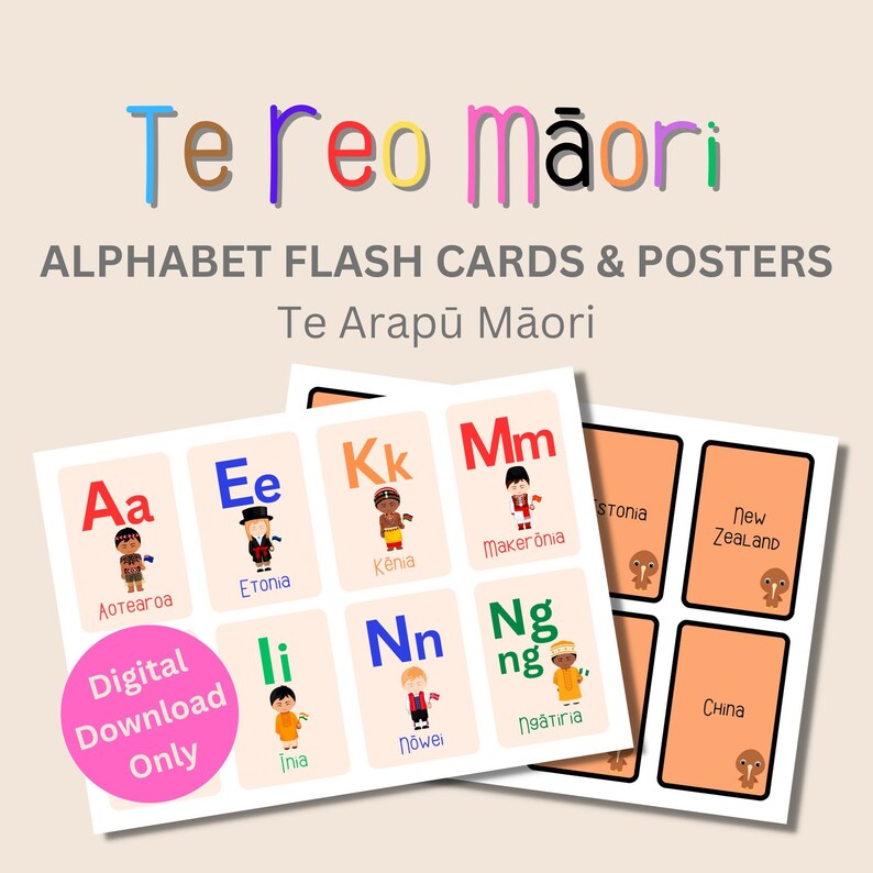 Te Reo Māori Flashcards and Posters | Te Arapū Māori Kids Fun - Etsy