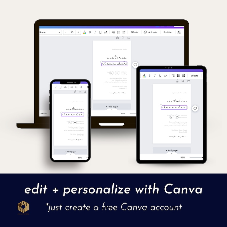 Content Creator Invoice Template | Canva Editable (PDF) - Etsy