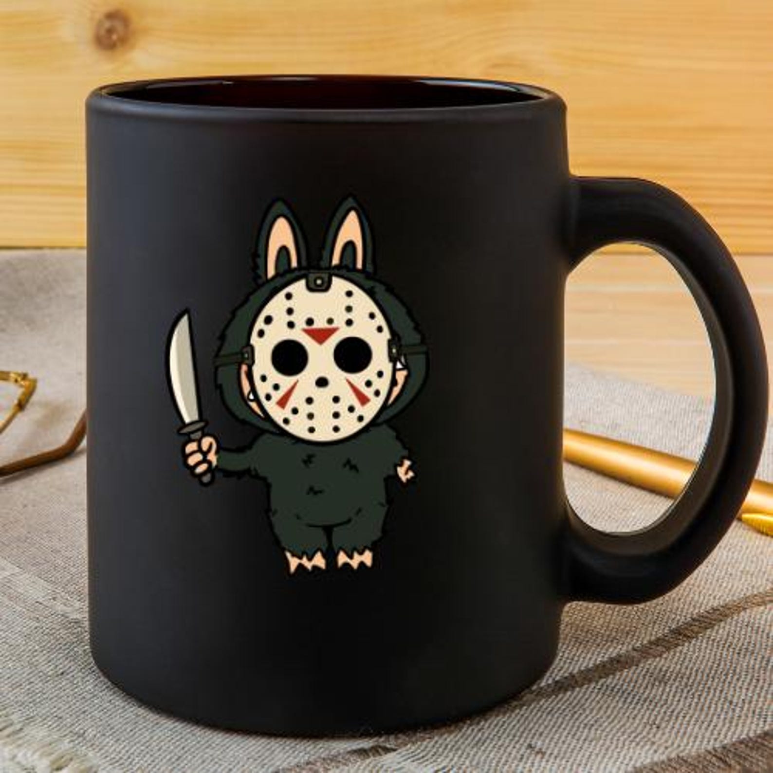Jason Labubu PNG | Cute Horror Bunny Digital Download | Friday the 13th ...