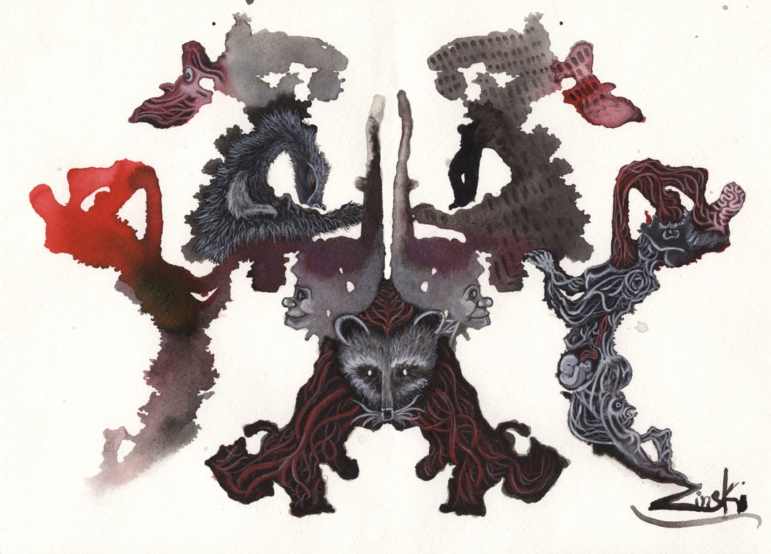 Rorshach Inkblot 001 - Etsy