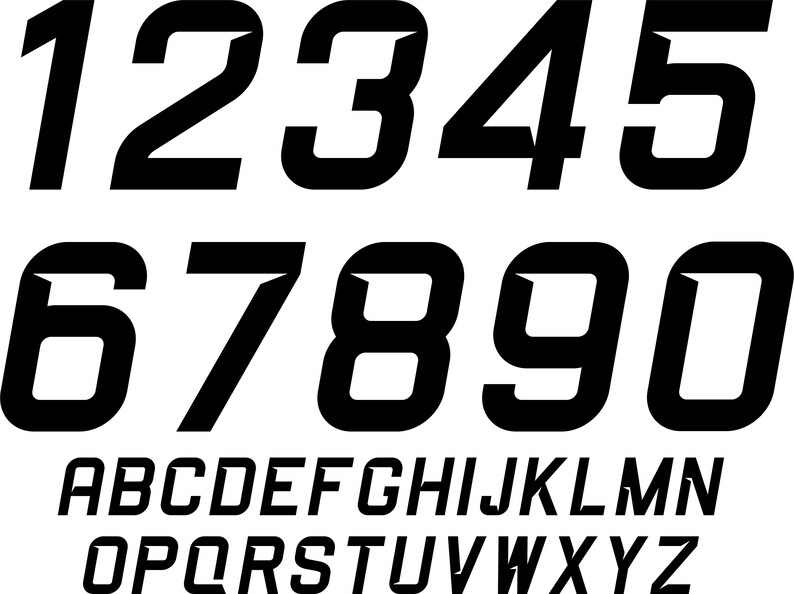 MX BMX Font Speed Racer - Svg Cut File, DXF, Png, Eps, Ai, Jpg - Cricut ...