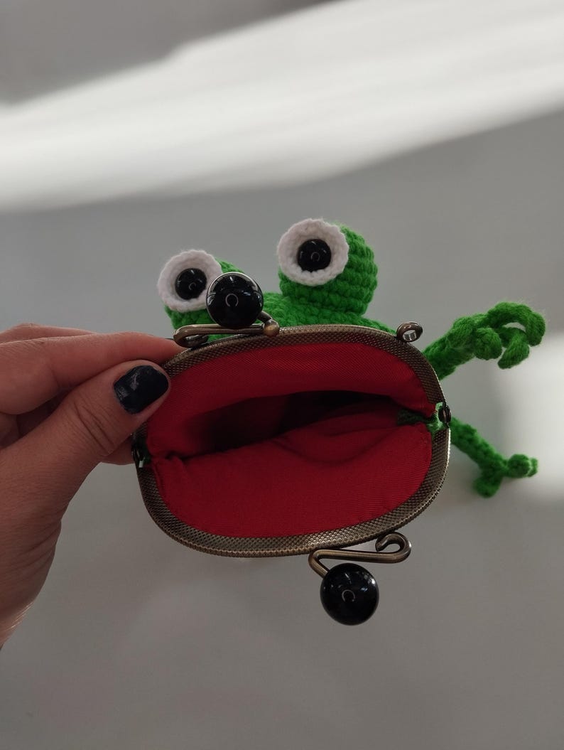 Frog Coin Purse Crochet Pattern PDF – Easy Amigurumi Wallet Tutorial, Instant Download-english ...