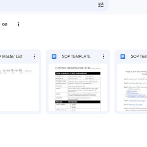 Standard Operating Procedure Template, SOP Template, SOP Master List, 2 ...