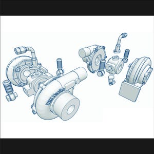 1/8 Pocher Ferrari F40 IHI Turbocharger & Oil Fittings - Etsy