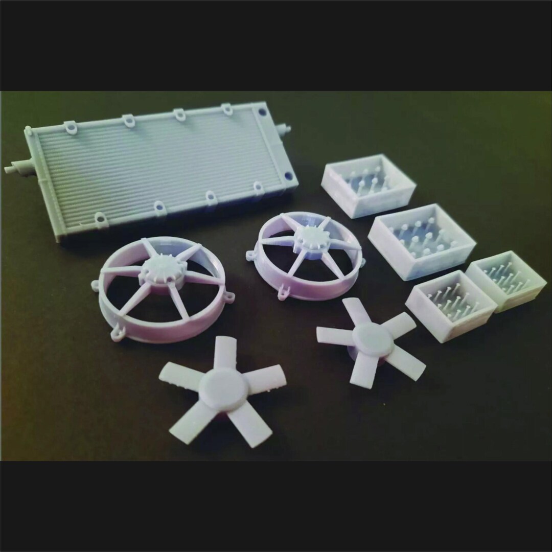 1/8 Ferrari F40 Engine Radiator & Fan Assembly Upgrade - Etsy