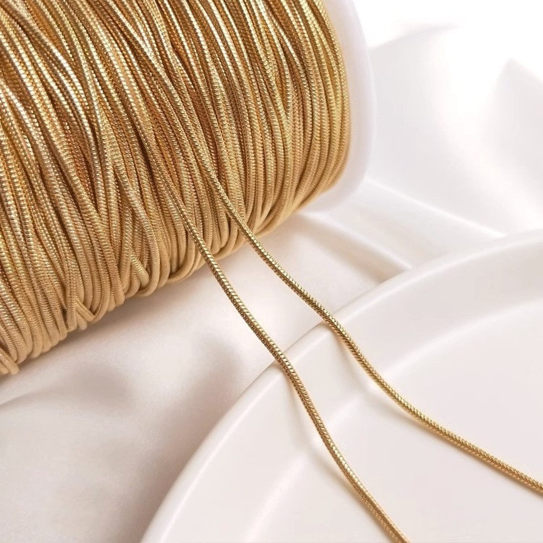 14K Gold Plated Chain, DIY Chain, Loose Chain, Snake Bone Chain ...