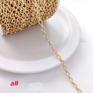 14k Gold Plated Oval Paperclip Chains - Tarnish Resistant Popular ...