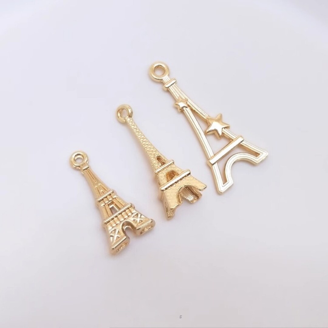10 Charming Eiffel Tower Necklace Pendant, City Tower Pendant, Paris ...