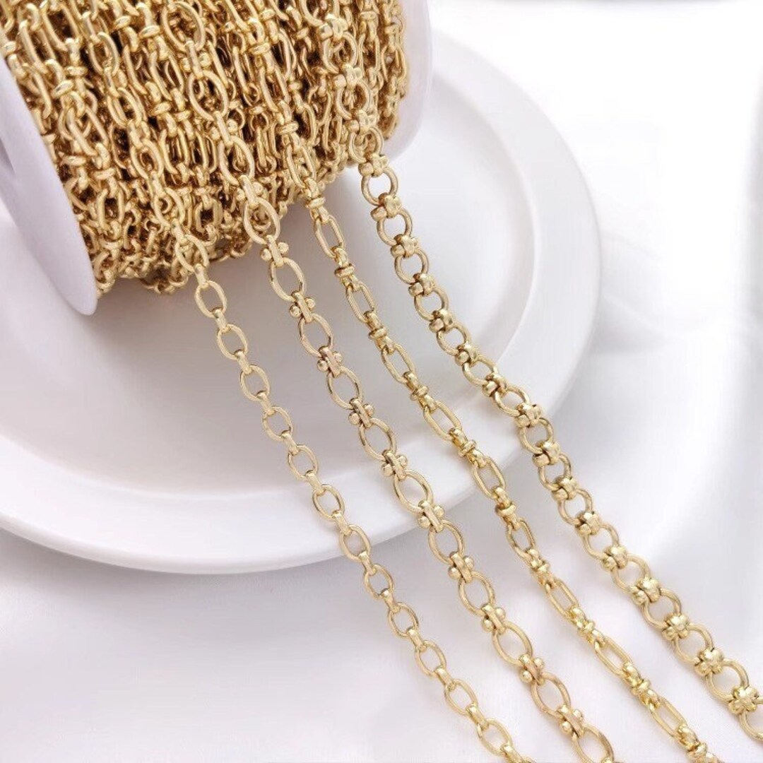 14k Gold Plated Oval Paperclip Chains - Tarnish Resistant Popular ...