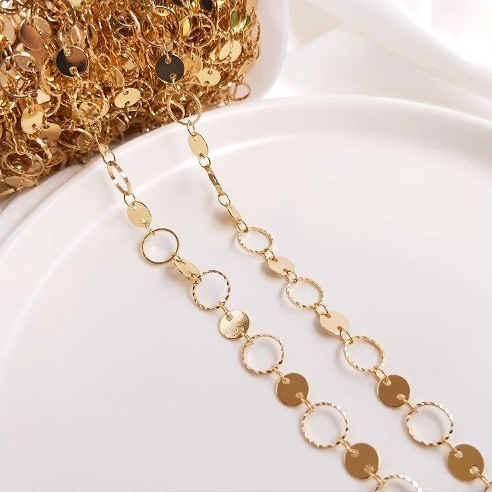 1M+,14K Gold, Handcrafted Chain, Pentagonal Star/heart Shaped/circular ...