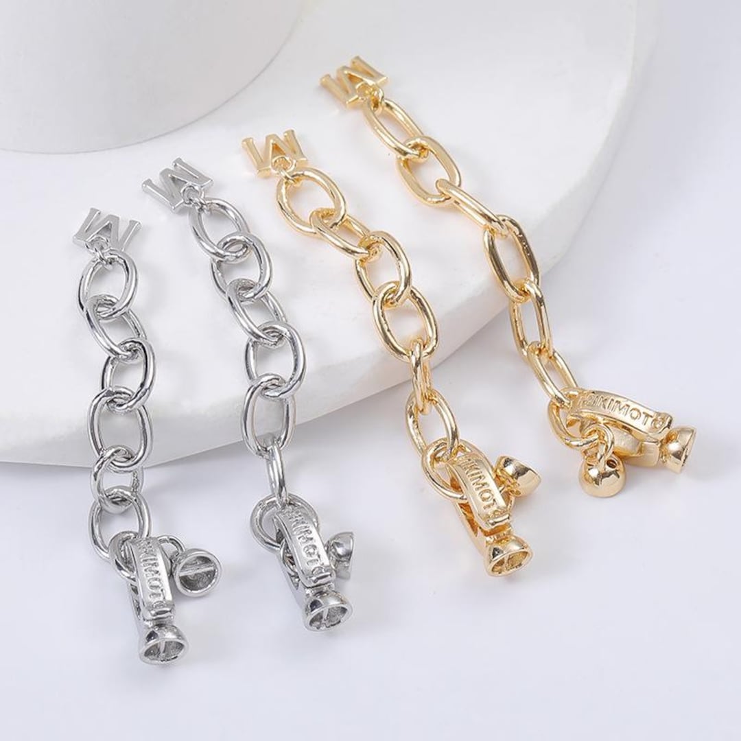 Letter M Chain Clasp: 18k Gold Necklace Connector, DIY Accessory,3592 ...