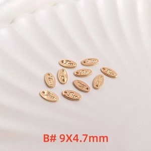 5 Styles of Engraved Letter Charm Tags, Used for Various Item Charms ...