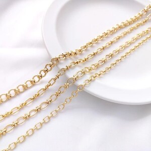 14k Gold Plated Oval Paperclip Chains - Tarnish Resistant Popular ...