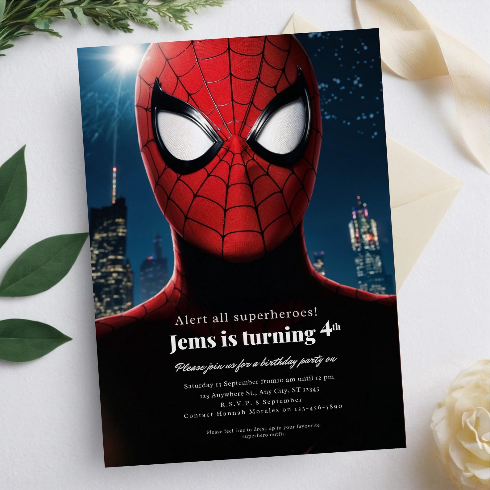 Spider Man Invitation Template Spiderman Mobile Invitation Spider Boy ...