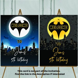 Superheroe Welcome Sign Birthday Sign Reception Superheros Decor ...