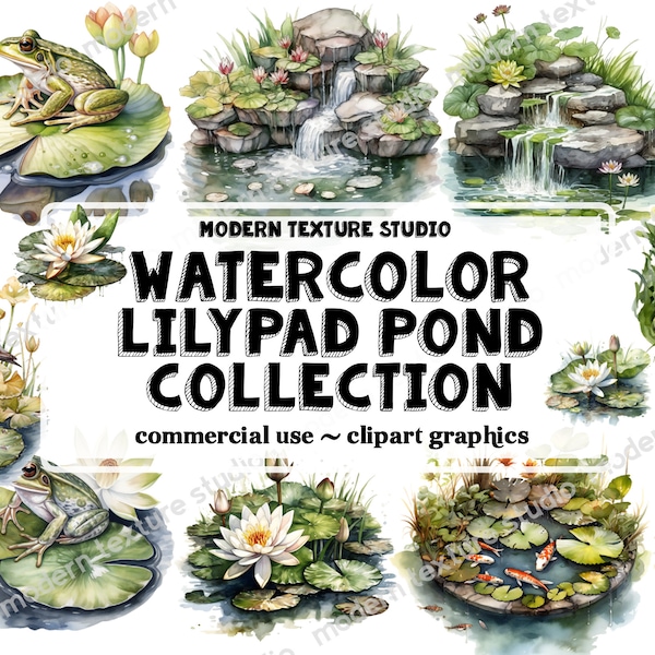 Pond Clipart - Etsy