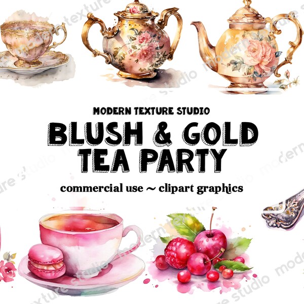 Tea Party Graphics - Etsy