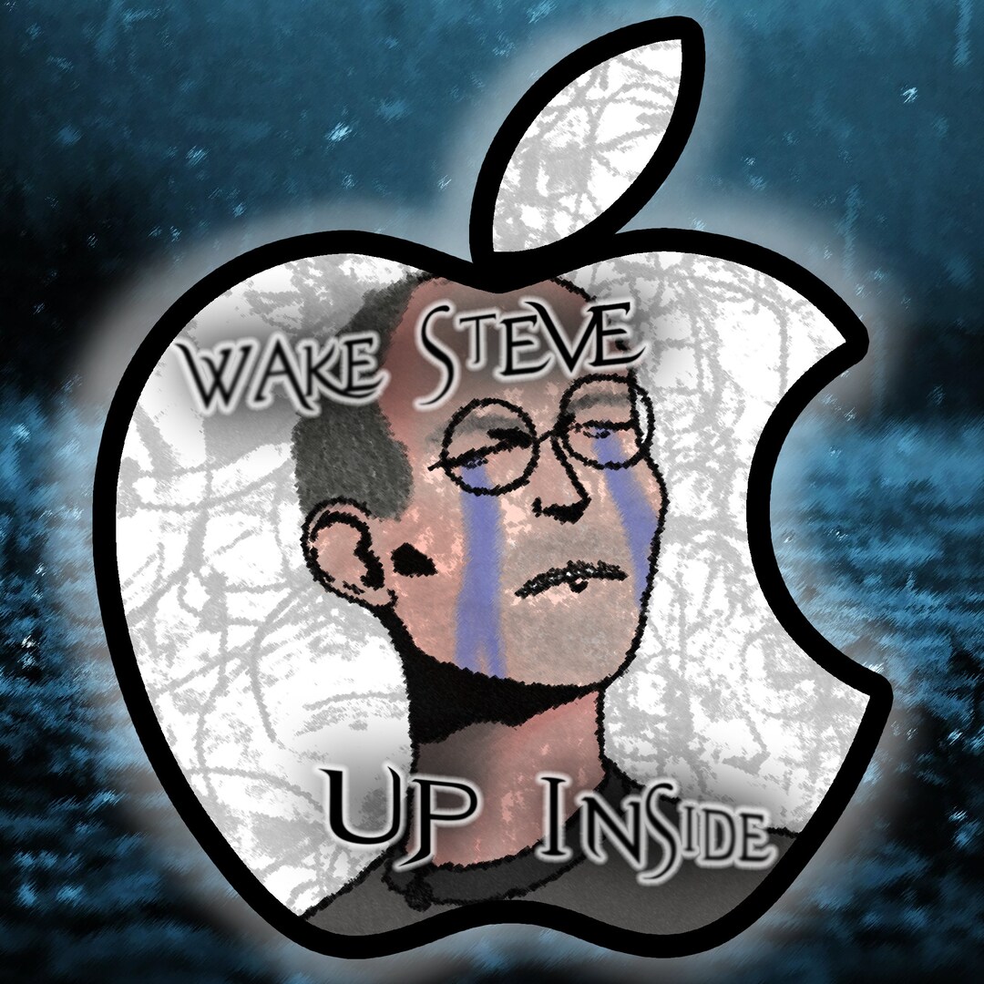 Wake Steve up Inside Apple Logo Sticker - Etsy