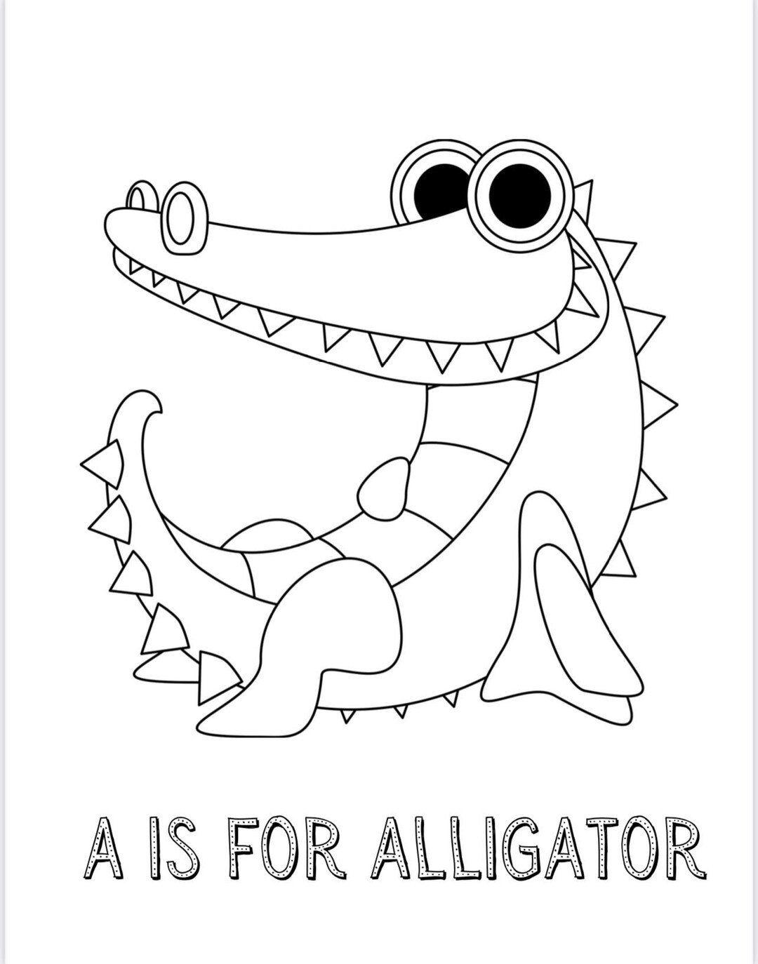 Alphabet Coloring Pages A-E - Etsy
