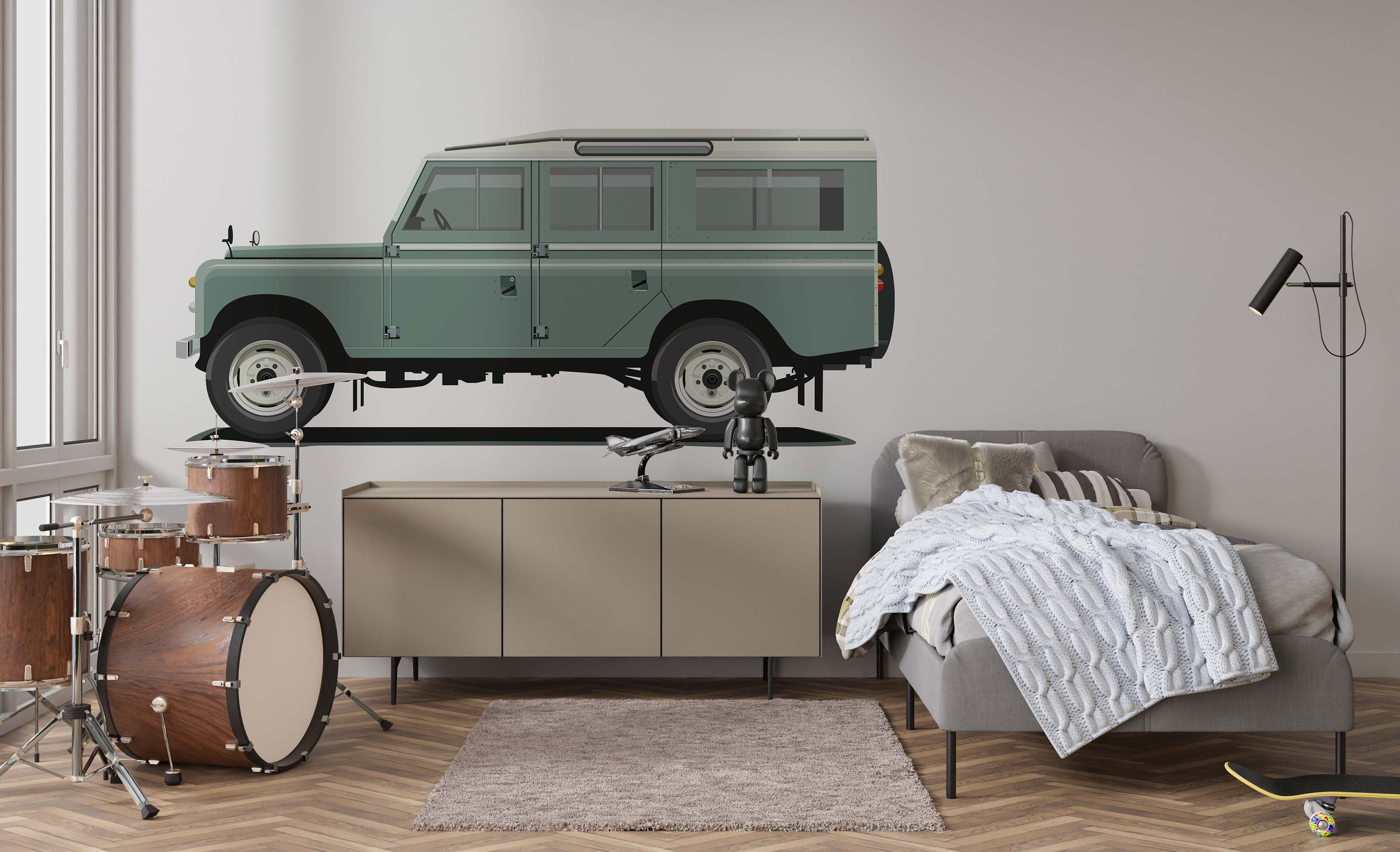 Removable Sticker Land Rover Defender Station Wagon Car Wall Decal ...