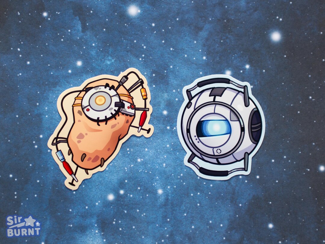 Portal 2 Glados and Wheatley Stickers - Etsy